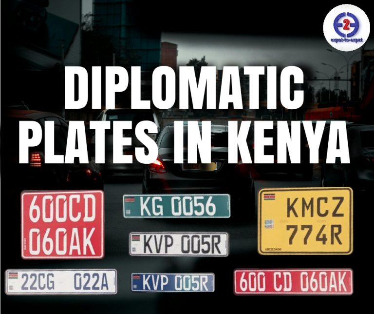 DIPLOMATIC NUMBER PLATE CODES IN KENYA — EXPLAINED | Samrack Media.